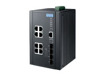 EKI-7712G-4FMPI Advantech - 8GE PoE and 4G SFP Managed Ethernet Switch ...